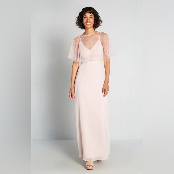 Modcloth | Dresses | Nwt Modcloth Misty Pink Perfection Maxi Dress With ...